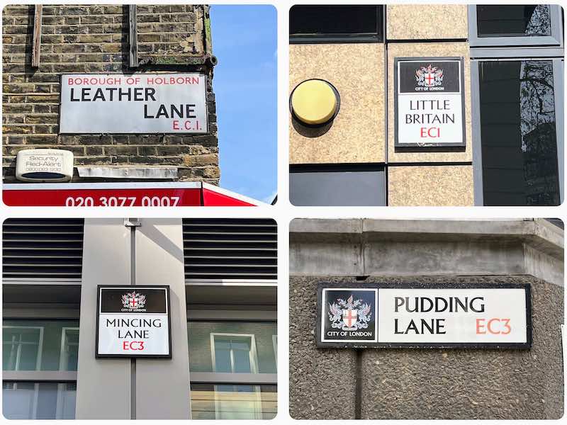 Dirty Street Names London